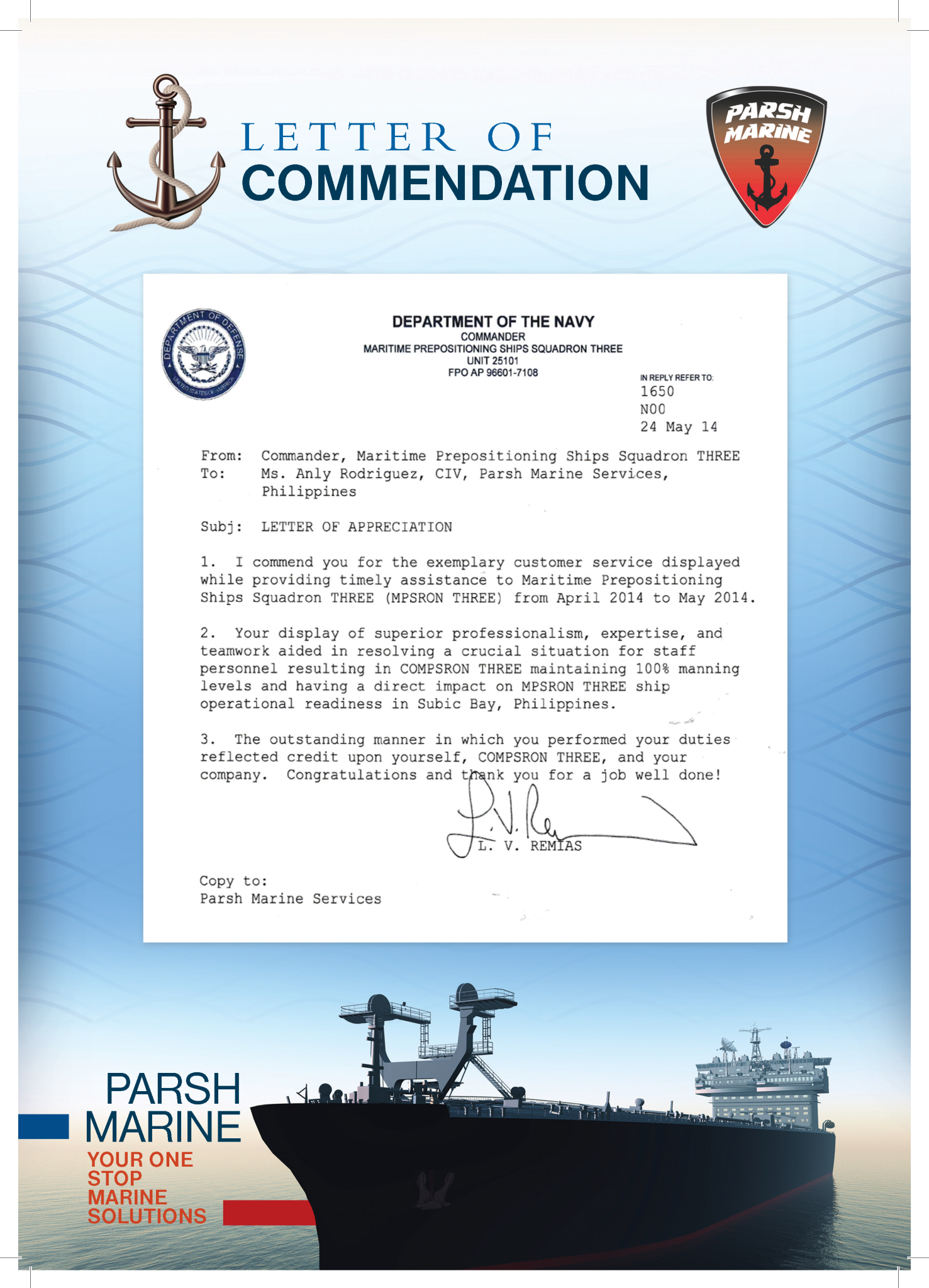 United States Military Sealift Command - Parsh Marine
